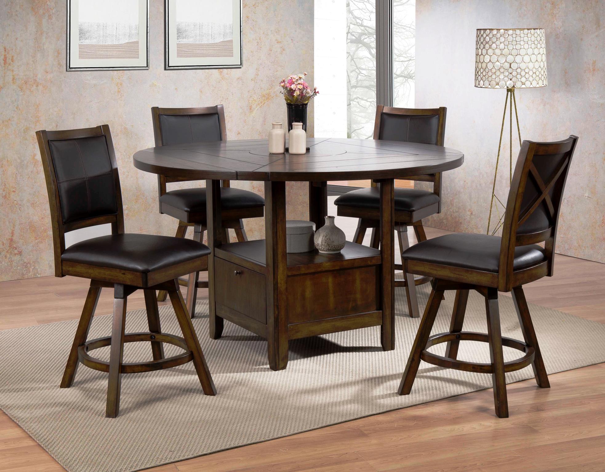 Shop New Jersey Counter Height Table & 4 Chairs at JB's Furniture ...