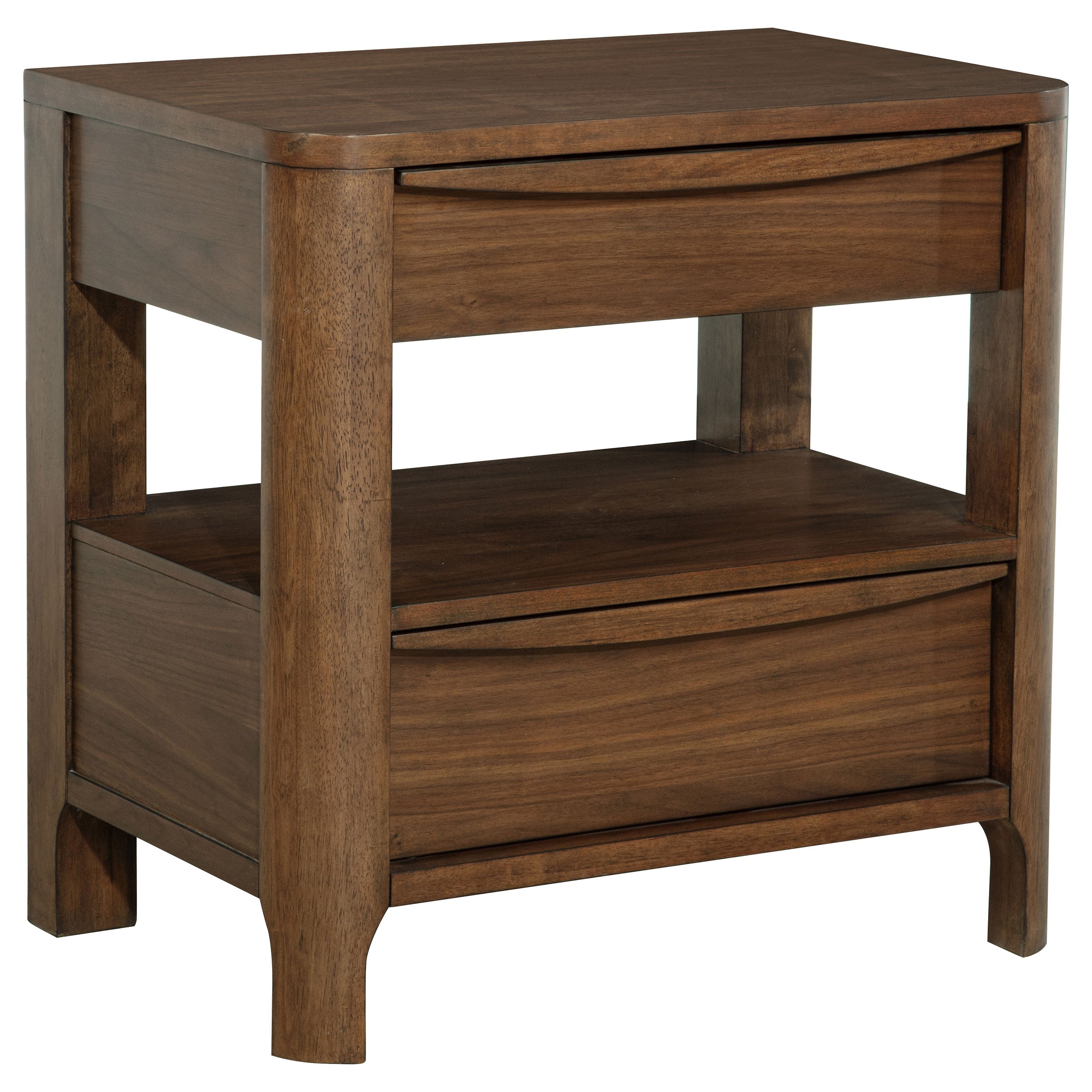 Shop Maderia 2-drawer Nightstand Bedside Table Walnut at JB's Furniture ...