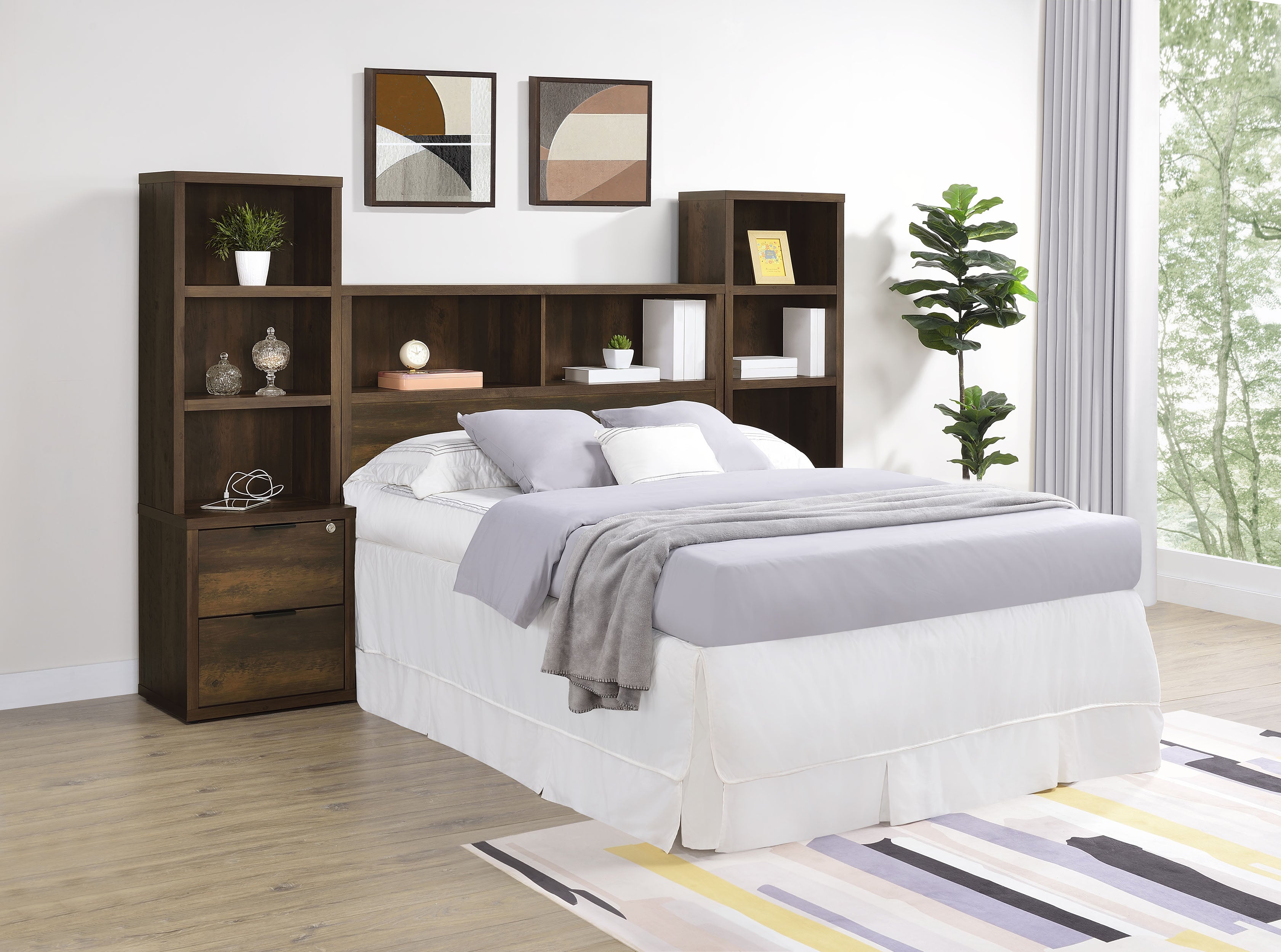 Shop Westpark 3-piece Full Bedroom Set Bookcase Headboard Pine at JB's ...