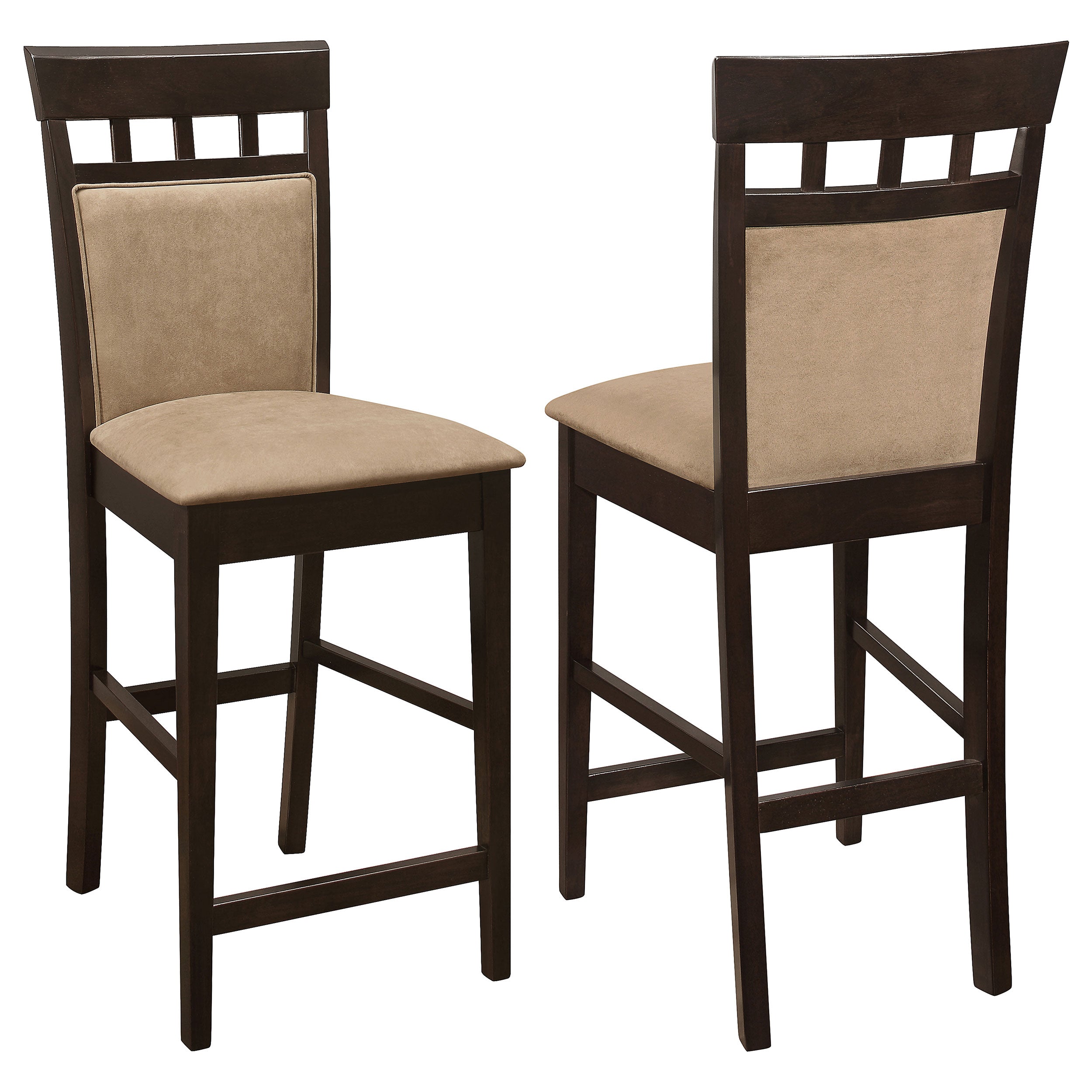 Shop Gabriel Closed Back Counter Chair Cappuccino (Set of 2) at JB's ...