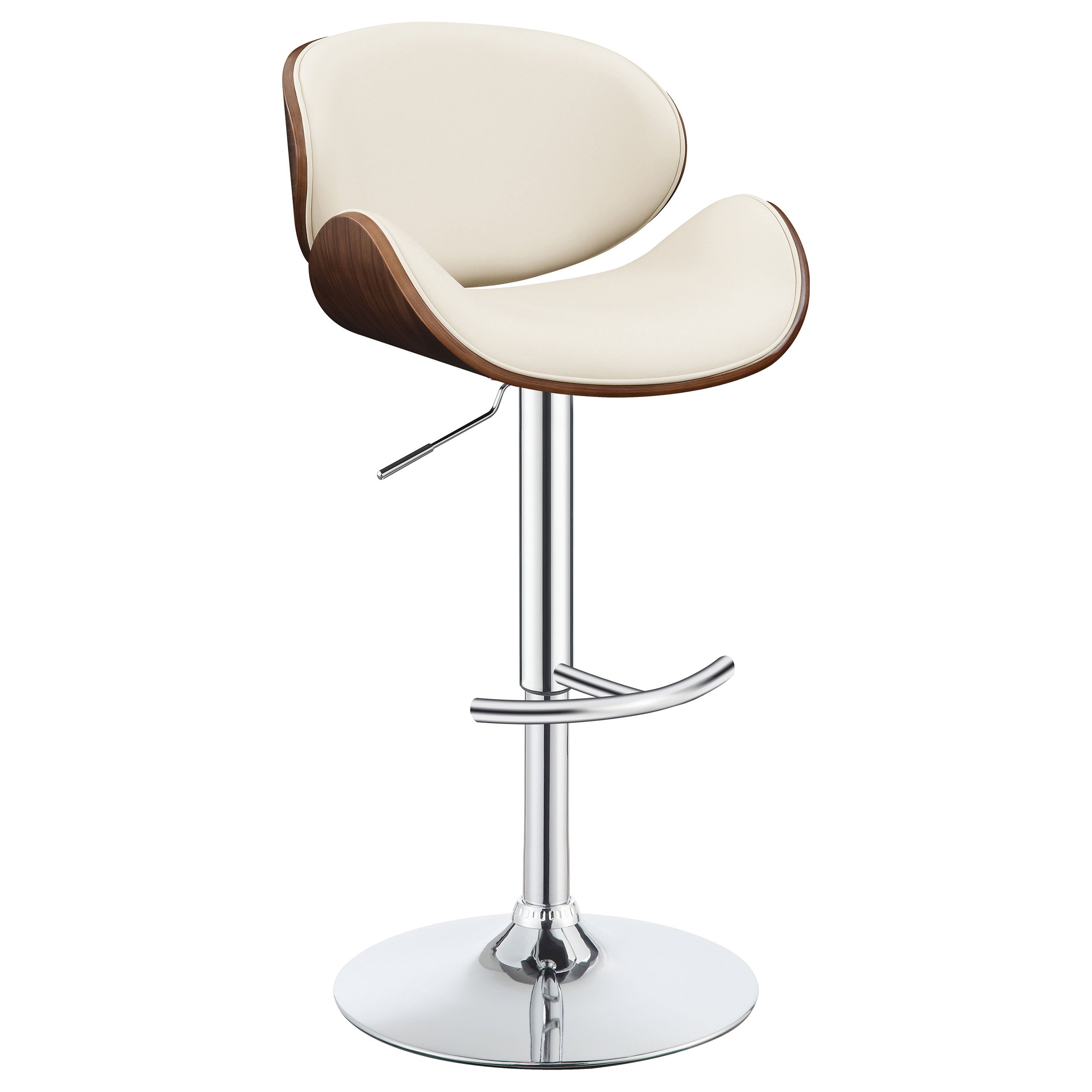 Shop Harris Adjustable Bar Stool Ecru and Chrome at JB's Furniture ...