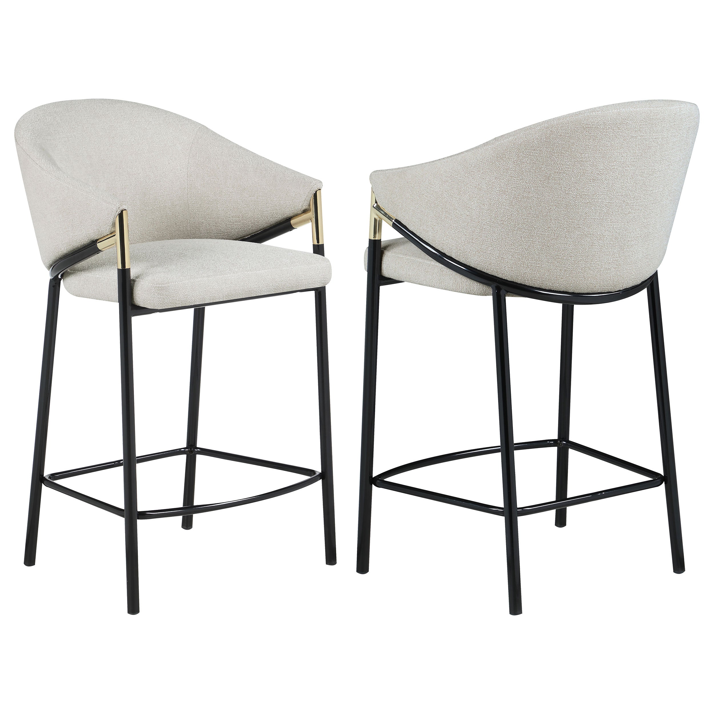 Shop Chadwick Fabric Upholstered Counter Chair Beige (Set of 2) at JB's ...