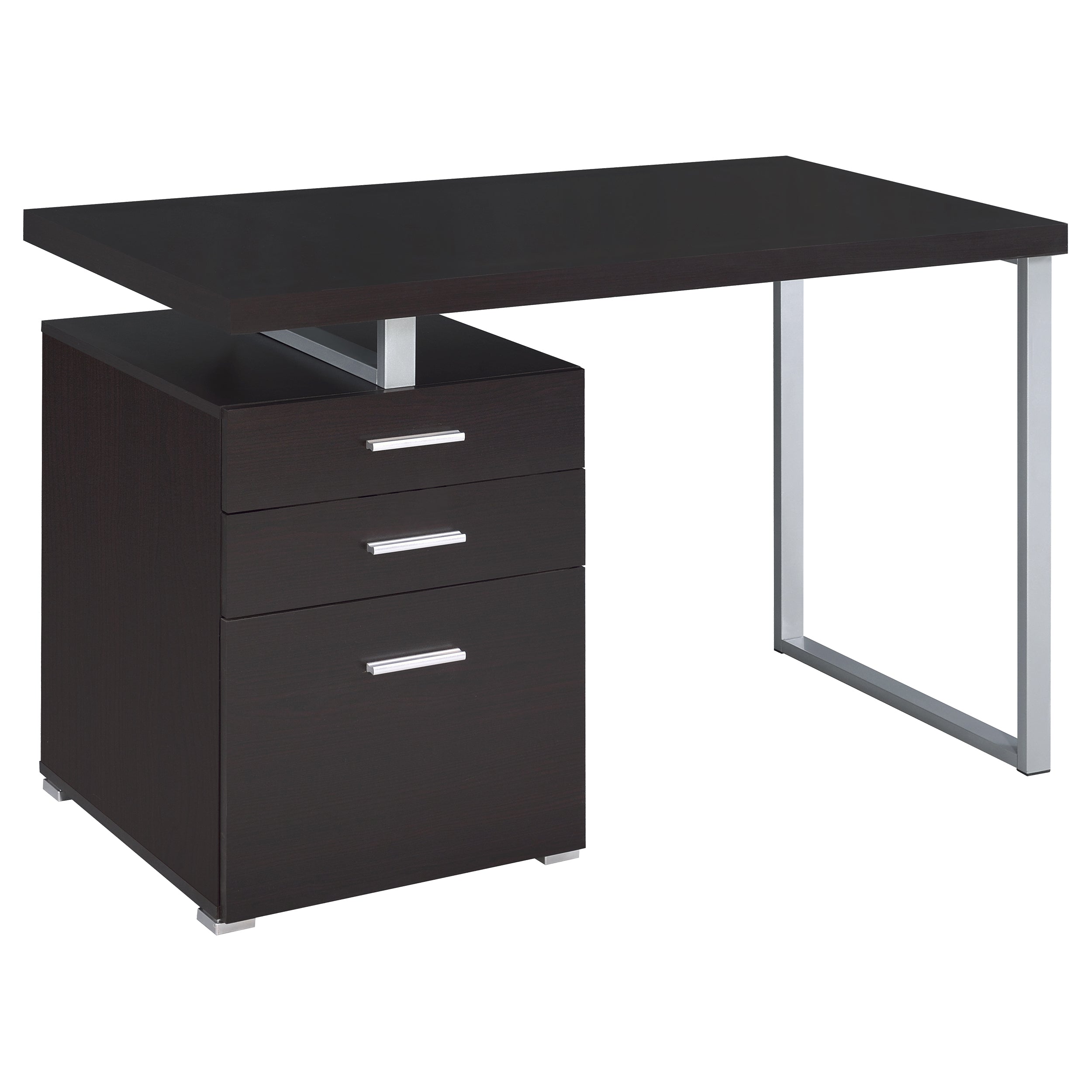 Shop Brennan 47-inch 3-drawer Office Computer Desk Cappuccino at JB's ...