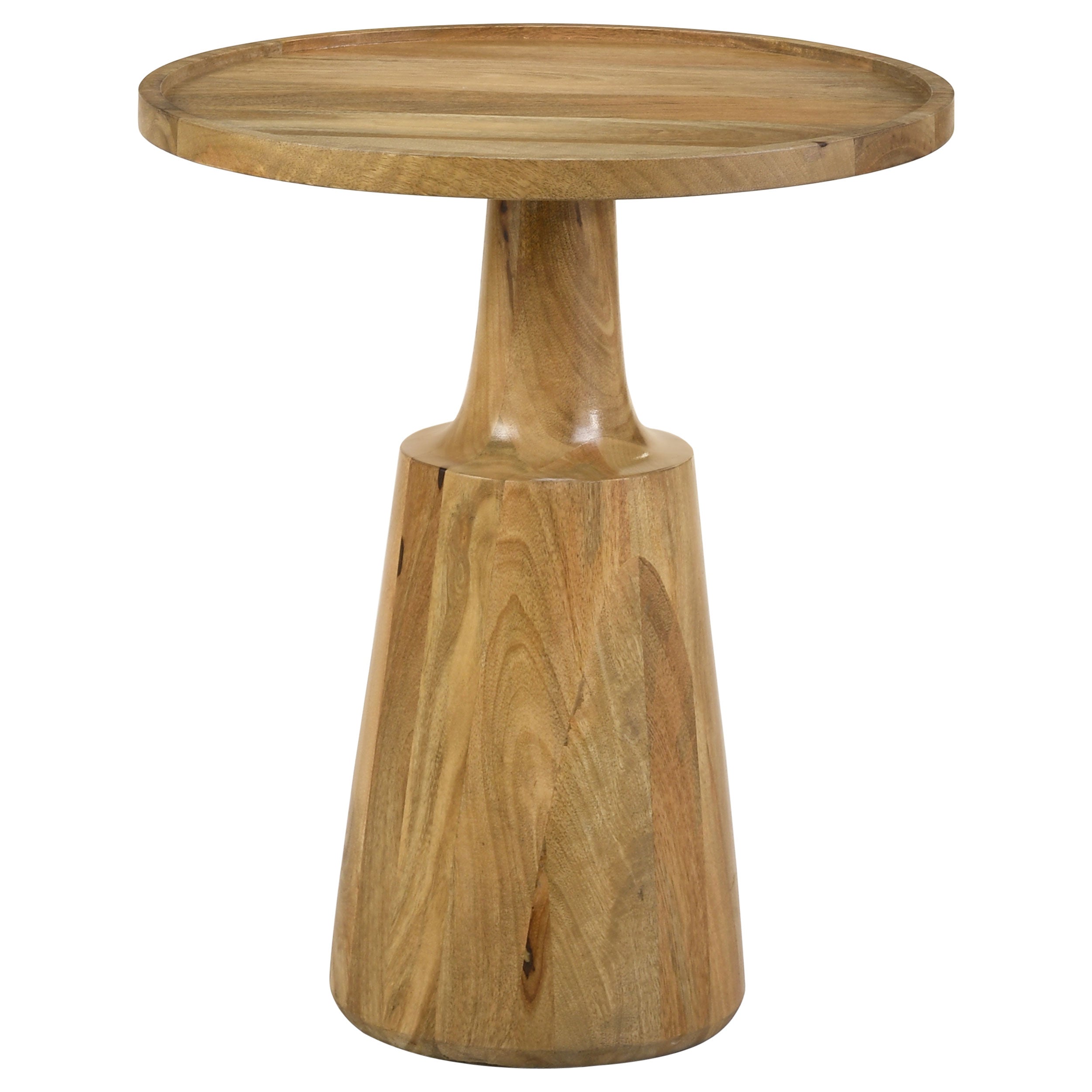 Shop Ixia Round Solid Mango Wood Accent Side Table Natural at JB's ...
